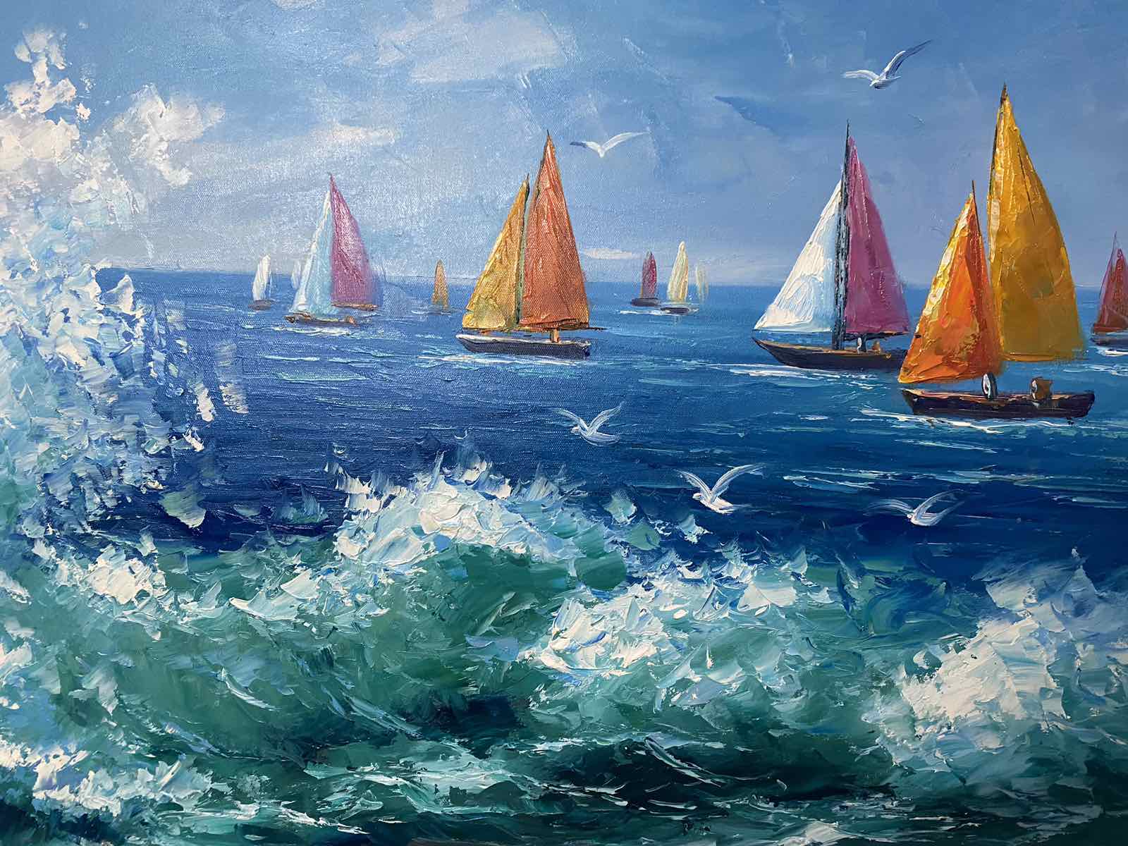 Magical sea boats - Vasiliou Art & Frames